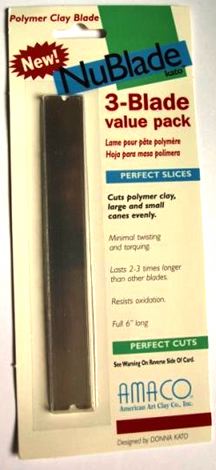 The polymer clay blades, Fimo, Sculpey and Studio Super Slicer